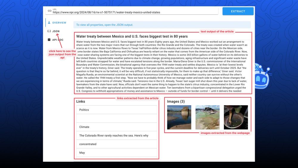 Content Extraction with Tinq.ai - Tinq.ai's NLP API